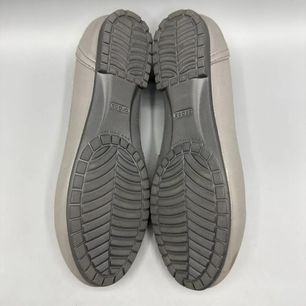 CROCS | Shoes | Crocs Womens Ballet Flat Marin Colorlite Gray Slip On ...
